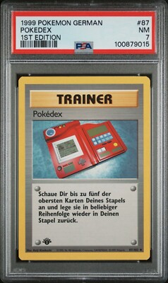 Pokemon TCG - 1st Edition Base Set - Pokedex 87/102 - PSA 7 German | eBay