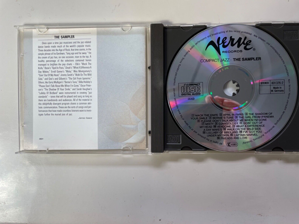 Compact Jazz Sampler by Various Artists CD 1990 Verve VG | eBay