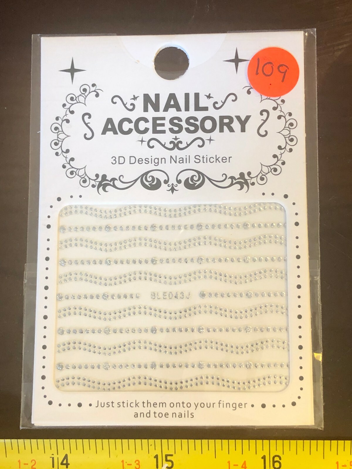 Nail Art Set #BLE043J Silver Classic Pattern Stick On Nail Accessory | eBay