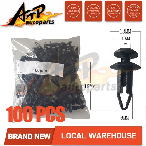 100pcs Fit Ford Fairlane AU BA BF Inner Guards Plastic Rivets Fastener ...