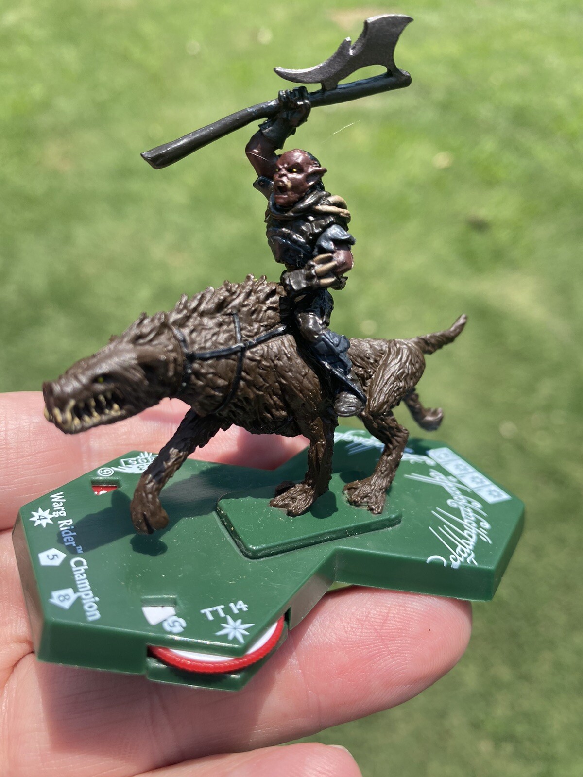 LOTR Combat Hex Battle Game Mini Warg Rider Champion TT 14 Lord of the ...