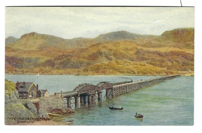 A R Quinton Merionesthshire: Salmon 2232. Barmouth Viaduct & Calder ...