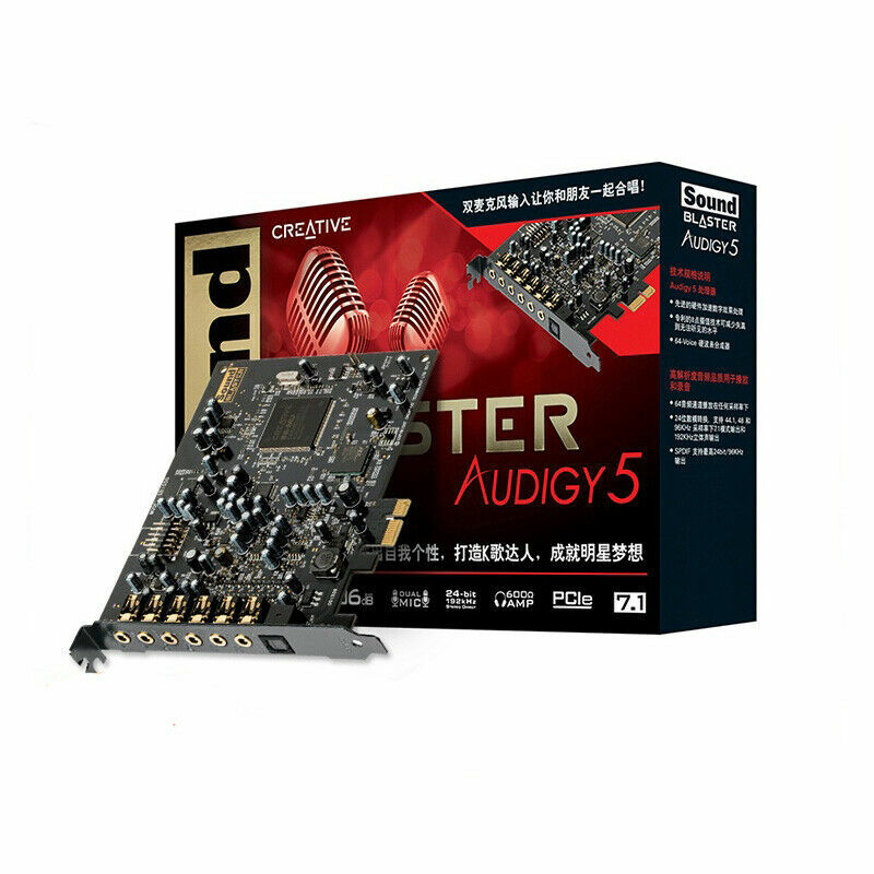 Creative Sound Blaster Audigy RX 5.1/7.1 PCIE Audio Sound Card 106dB | eBay