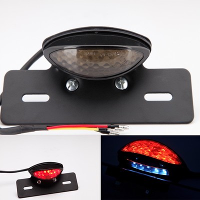 Motorcycle Rear Light License Plate Bracket LED Custom Tail Light FIT ...