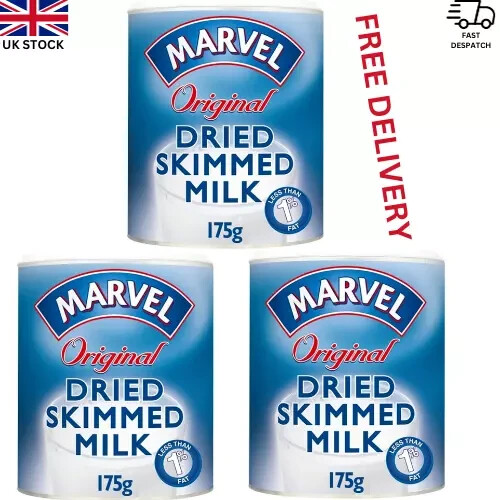 Marvel Original Dried Skimmed Milk Powder 175g Pack Of 3 | UK Free ...
