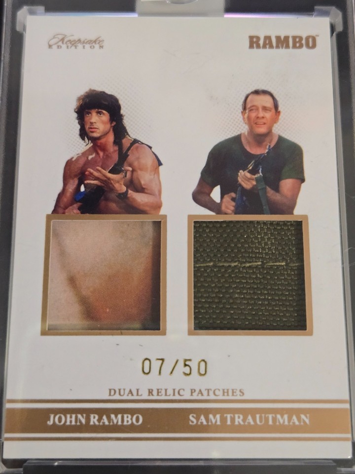 John Rambo & Sam Trautman Keepsake Edition Dual Relic Patches /50 ...