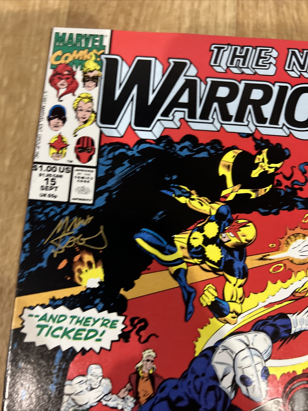 The New Warriors 15 Nm 1991 - Marvel Comics Signed Mark Bagley ...
