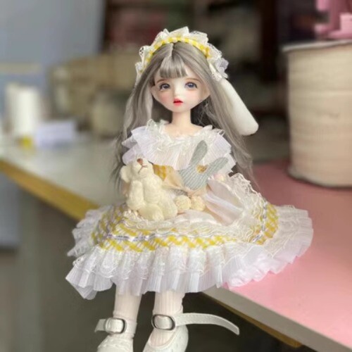 Full Set 1/6 Pretty Girl BJD Doll Ball Jointed Kids Gift Eyes Dress ...