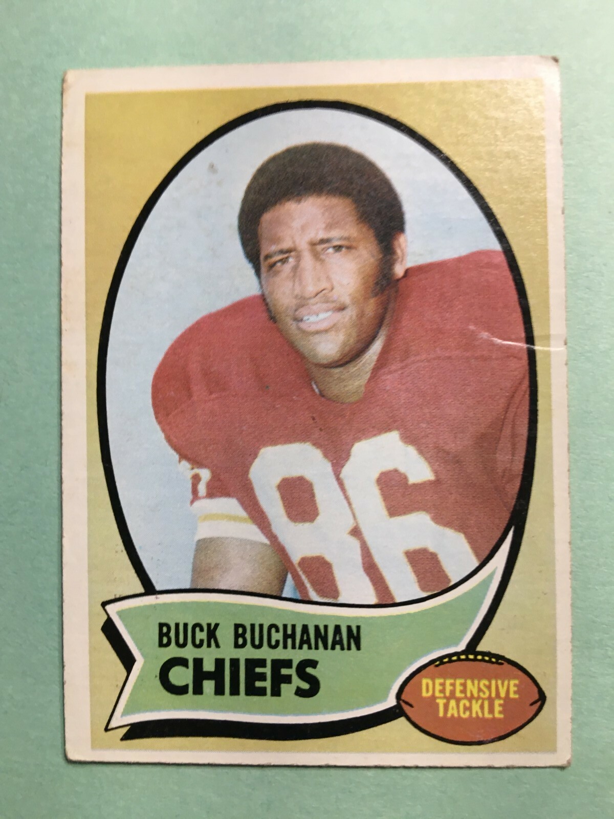 1970 Topps #220 Buck Buchanan Kansas City Chiefs HOF Defensive Tackle ...