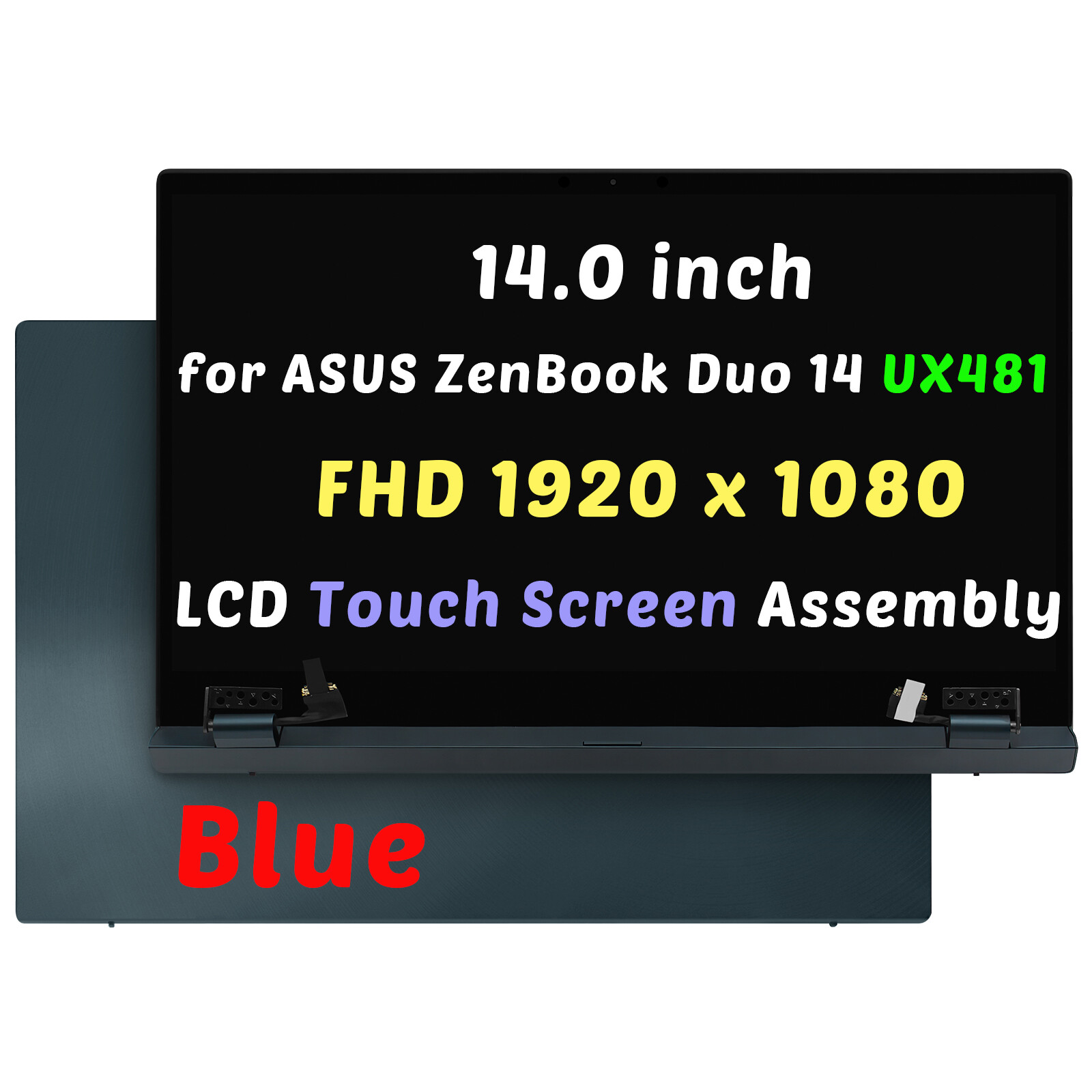 for ASUS ZenBook Duo UX481F UX481FA FHD LCD LED Touch Screen Digitizer ...