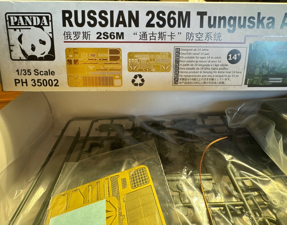 Russian 2S6M Tunguska Anti-Aircraft artillery 1/33 Scale PH35002 Metal ...