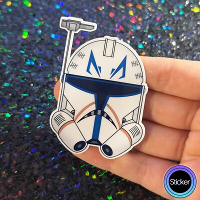 Star Wars Sticker Decal Captain Rex Clone Trooper Helmet, Clone Wars | eBay