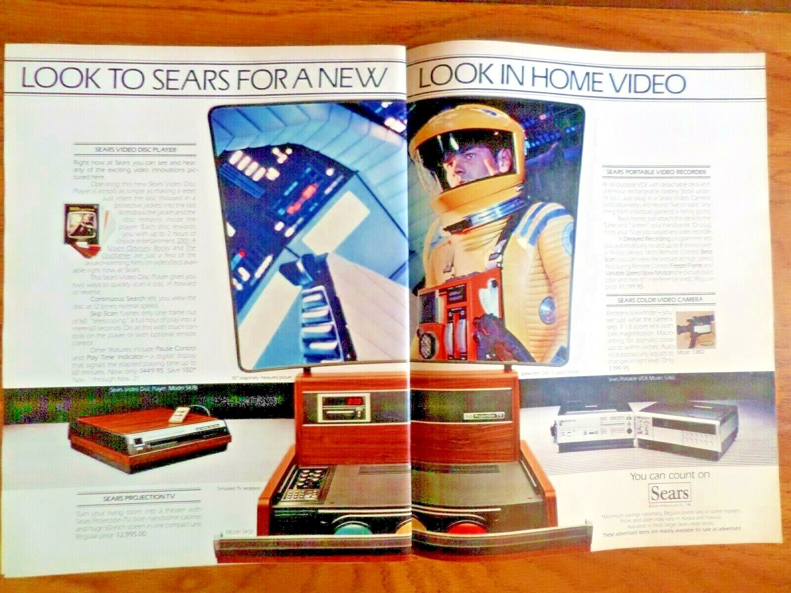 1981 Sears TV Television Ad Projection TV Home Video | eBay