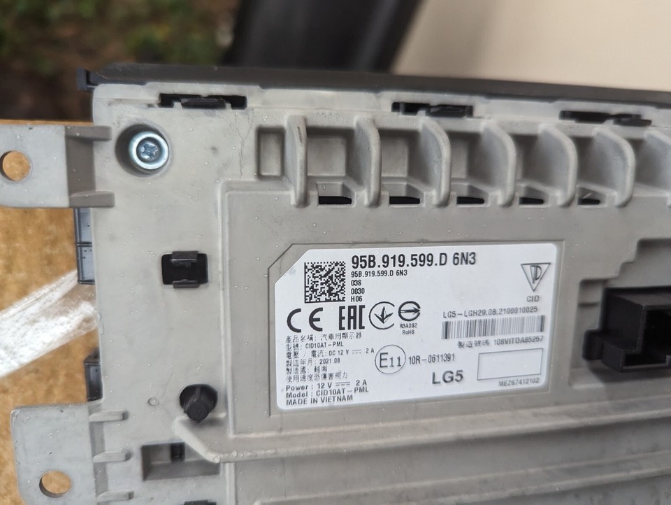 2022-2023 Porsche Macan GPS Navigation System Display Unit 95B919599E ...