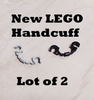 New LEGO Handcuffs Black Gray Lot of 2 Old western Sheriff Police ...