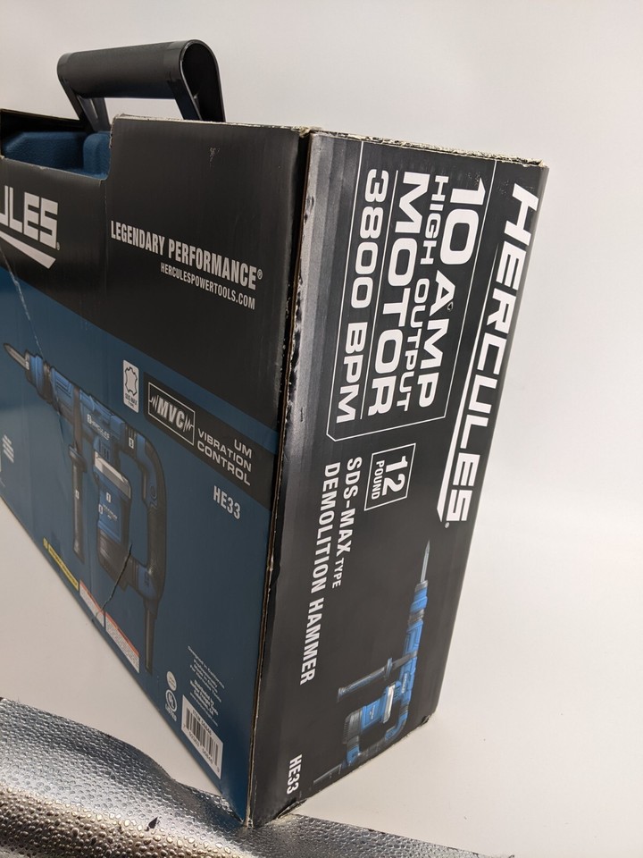 Hercules HE33 12lb. 10A SDS Max Demolition Hammer 56846 792363568463| eBay