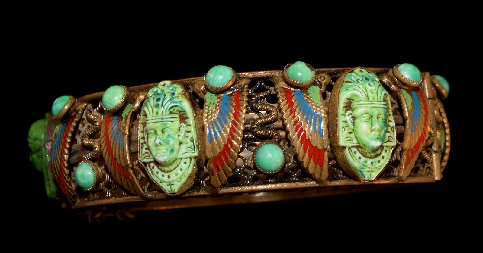 Vtg Art Deco MAX NEIGER Czech Egyptian Pharoah Reviva… - Gem