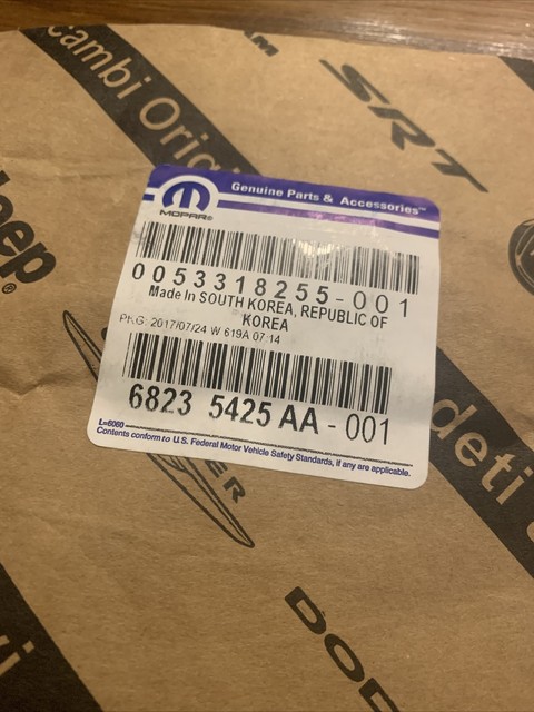 Genuine Mopar Front Door Nameplate 68235425AA for sale online | eBay
