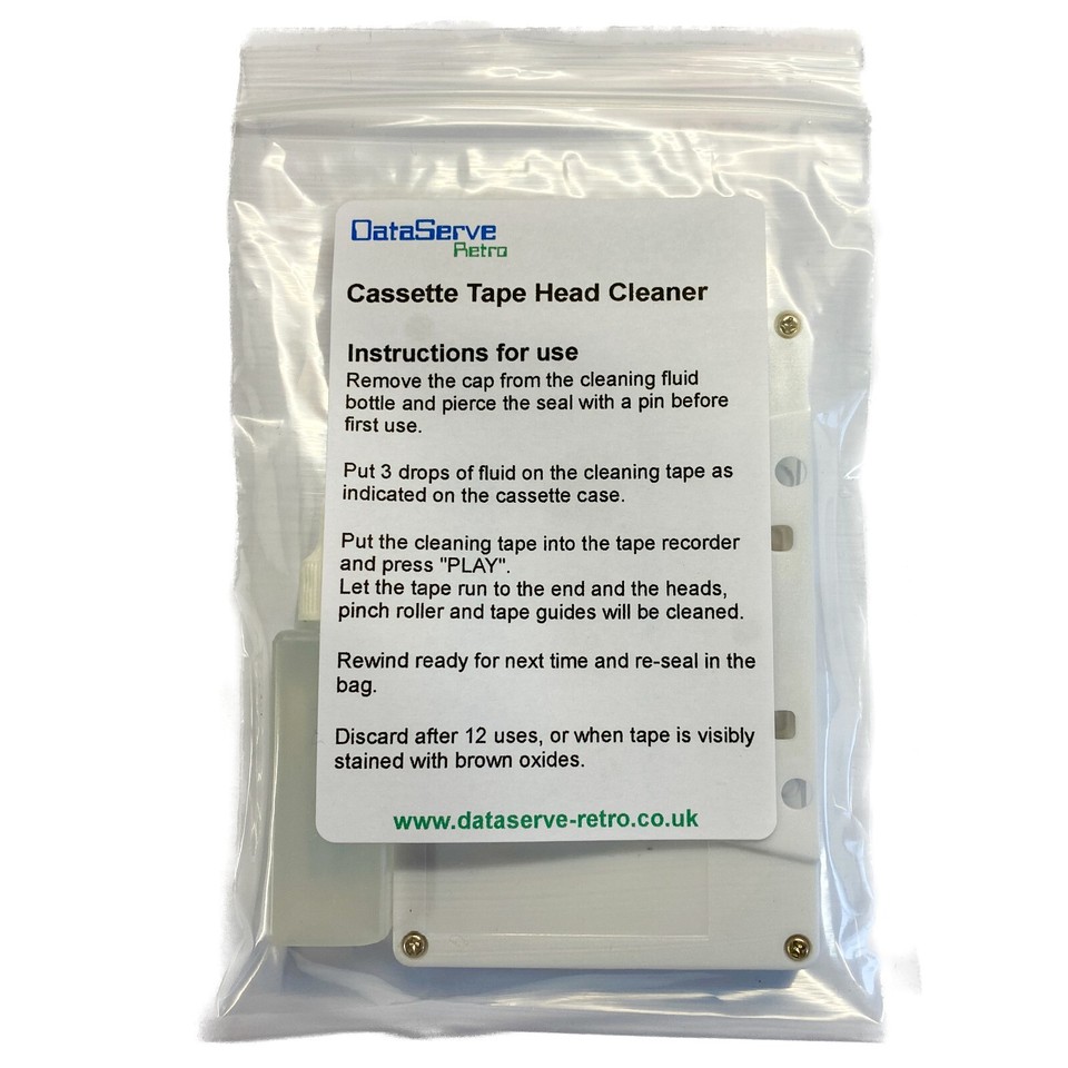 Cassette Tape Head Cleaner With Cleaning Fluid | eBay UK
