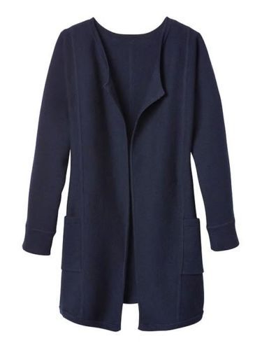 NWT Athleta Chill Chaser Sweater Jacket, Navy SIZE L #459164 v108 | eBay