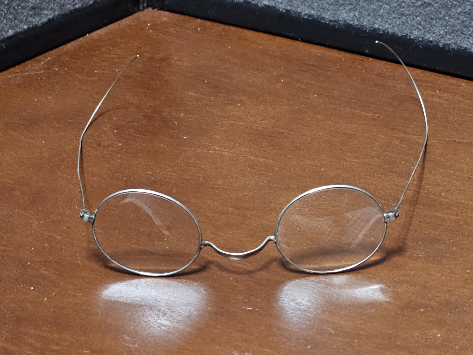 Antique Wire Rim Oval Lenses Windsor Style Spectacles… - Gem