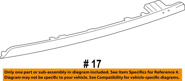 TOYOTA OEM 14-18 Highlander Rear Bumper-Extension Panel 521510E040 | eBay