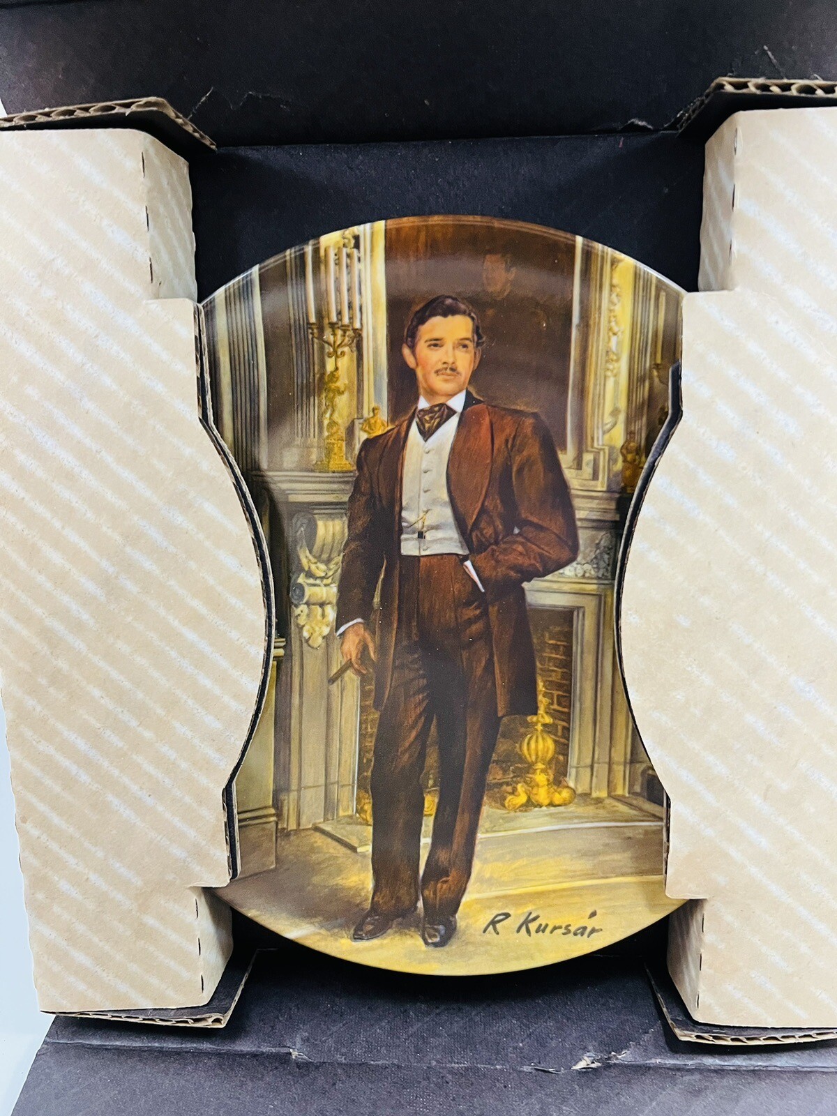 Edwin Knowles Gone With the Wind Rhett Plate 1981 Box & Certificate Of ...