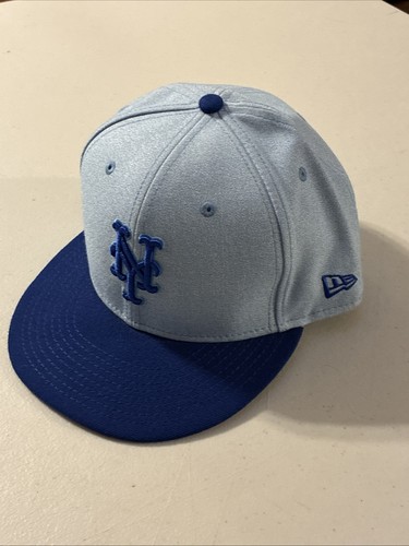 NEW YORK METS Baby Blue NEW ERA 59FIFTY FITTED HAT SIZE 7 1/2 Rare ...