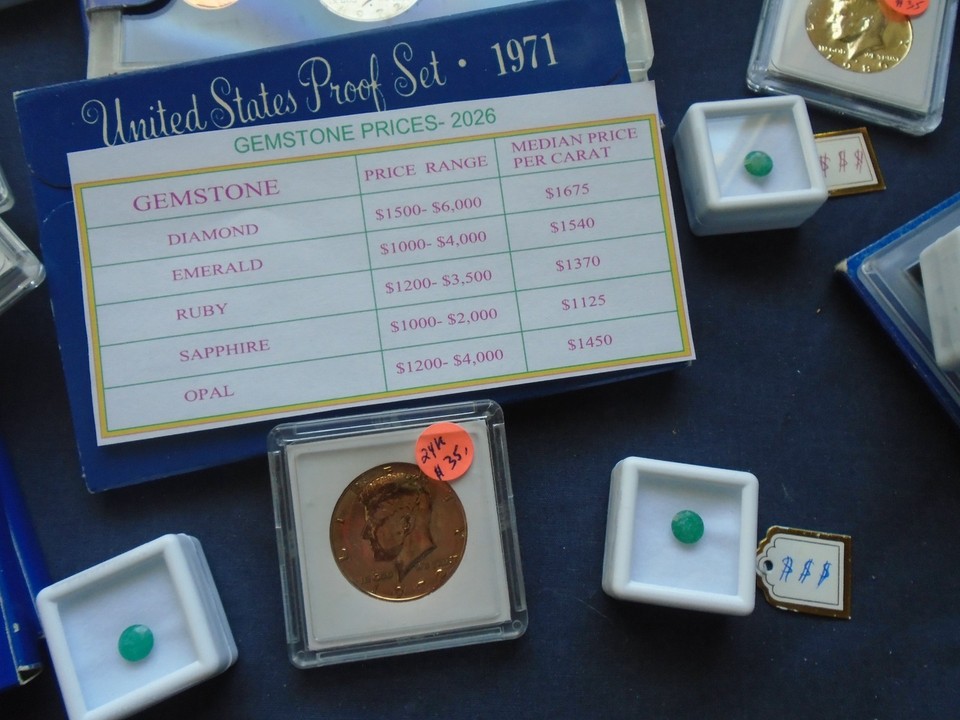Estate lot Sale US Coins ~GOLD, RARE PROOF COINS, EMERALD- 7 PC. LOTS ...