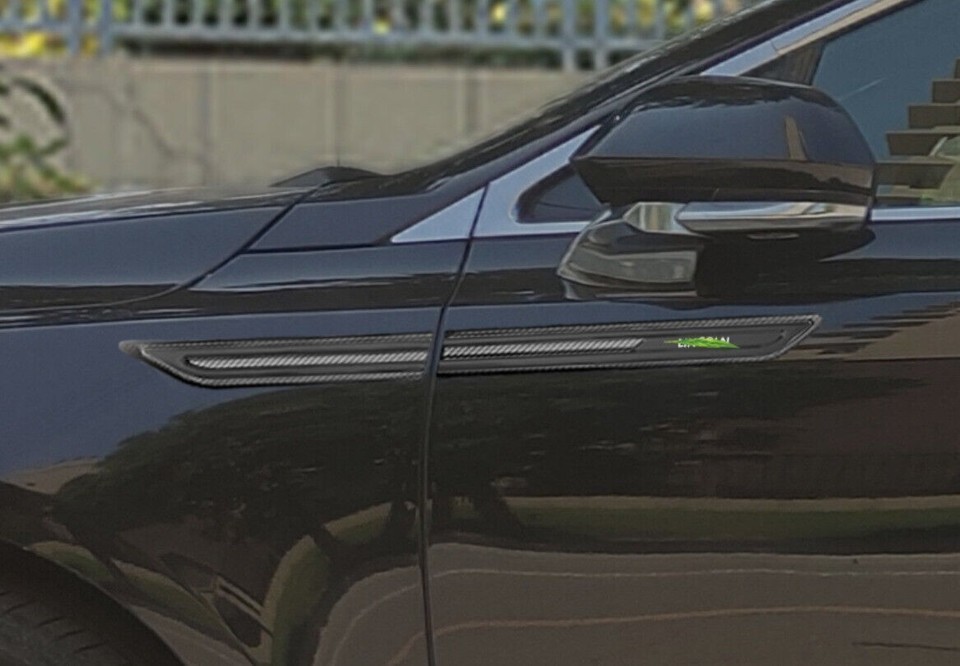 For Lincoln MKC 2015-19 Carbon Fiber Steel Side Air Wing Vent Side ...