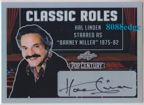 2019 POP CENTURY METAL CLASSIC ROLES AUTO: HAL LINDEN - AUTOGRAPH "TONY ...