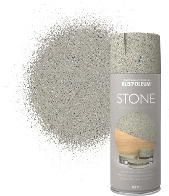 Rust-Oleum Real Stone Effect Textured Pebble Fleck Grey Spray Paint ...
