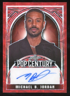 2024 Leaf Pop Century Michael B Jordan AUTOGRAPH #1/1 signed AUTO Red ...