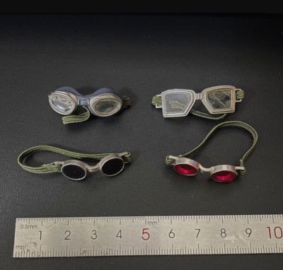 1/6 Scale Wwii Soldier Metal Goggles for Diy 12" Action Figure ...