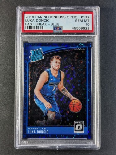 2018-19 Panini Donruss Optic LUKA DONCIC /50 Rated Rookie Blue ...