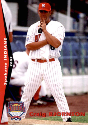 2002 Spokane Indians Grandstand #38 Craig Bjornson Pitching Coach ...