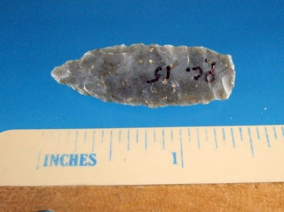 Fine Authentic Tennessee Guntersville Triangle Point Arrowheads ...