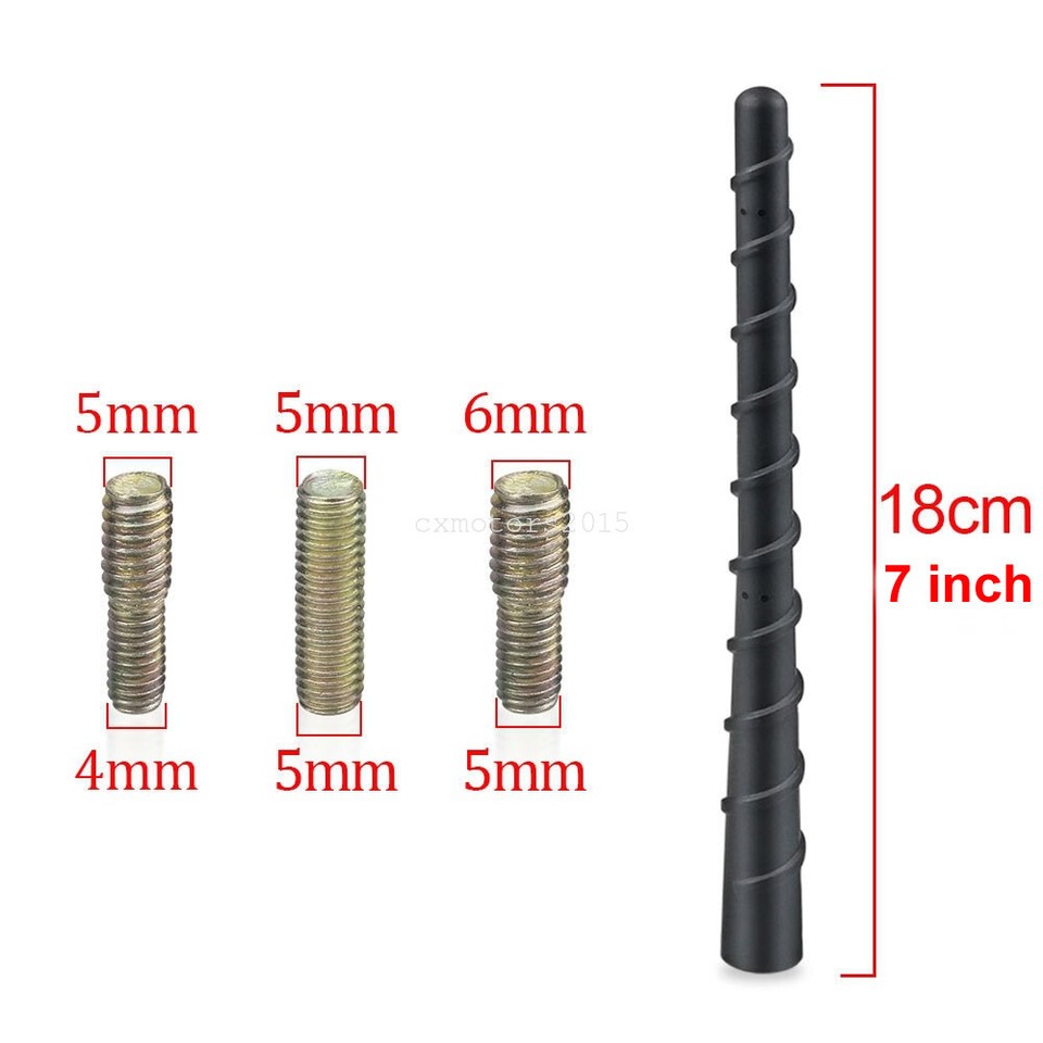 7" Short Antenna AM FM Radio Mast Black For Toyota Corolla 2003-2008 ...