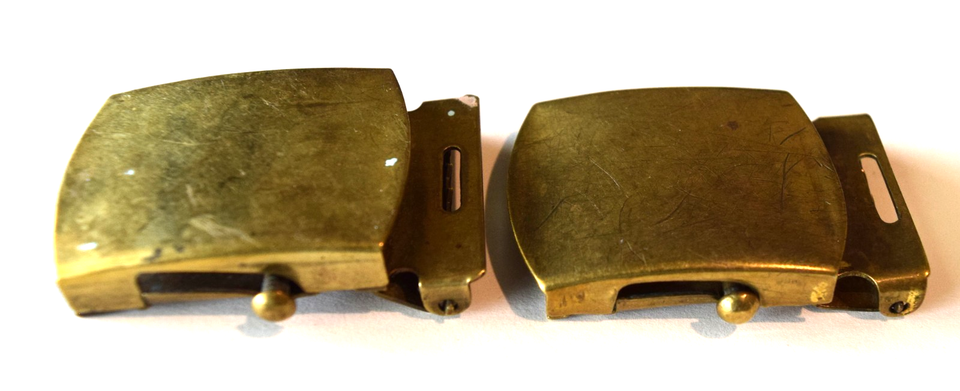 WW2 Era U.S. Army Brass Belt Buckles 2 Solid Brass 1 N.S. Meyer New ...
