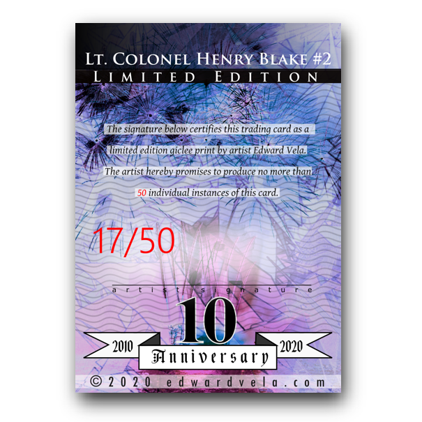 Lt. Colonel Henry Blake #2 Art Card Limited 17/50 Vela (Movies ...