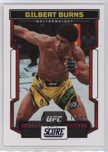 2023 Panini Chronicles UFC Score Purple 15/49 Gilbert Burns #196 0b11 ...