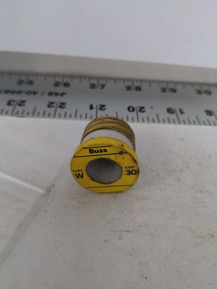 BUSS TYPE W, 30 AMP, 125VAC Fast-Blow Screw In/Plug Fuse | eBay