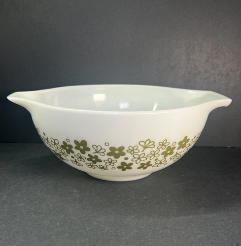 Crazy Daisy Spring Blossom Vintage Pyrex #443 2.5 Qt Cinderella Mixing ...