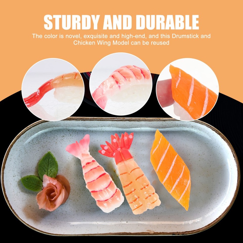 4Pcs Simulated Sushi Playthings Imitated Sushi Models Fake Food ...