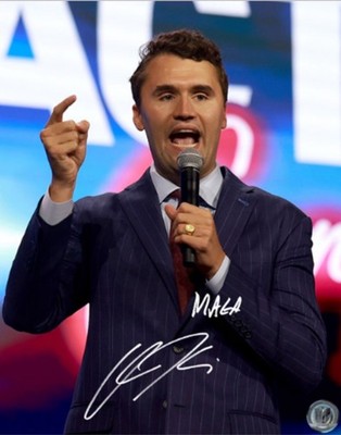 Charlie Kirk Autographed Signed Autographed Photo Reprint | eBay
