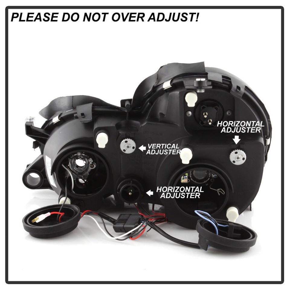 1998-2002 Mercedes W208 CLK320/430/55 AMG LED Dual Halo Projector ...