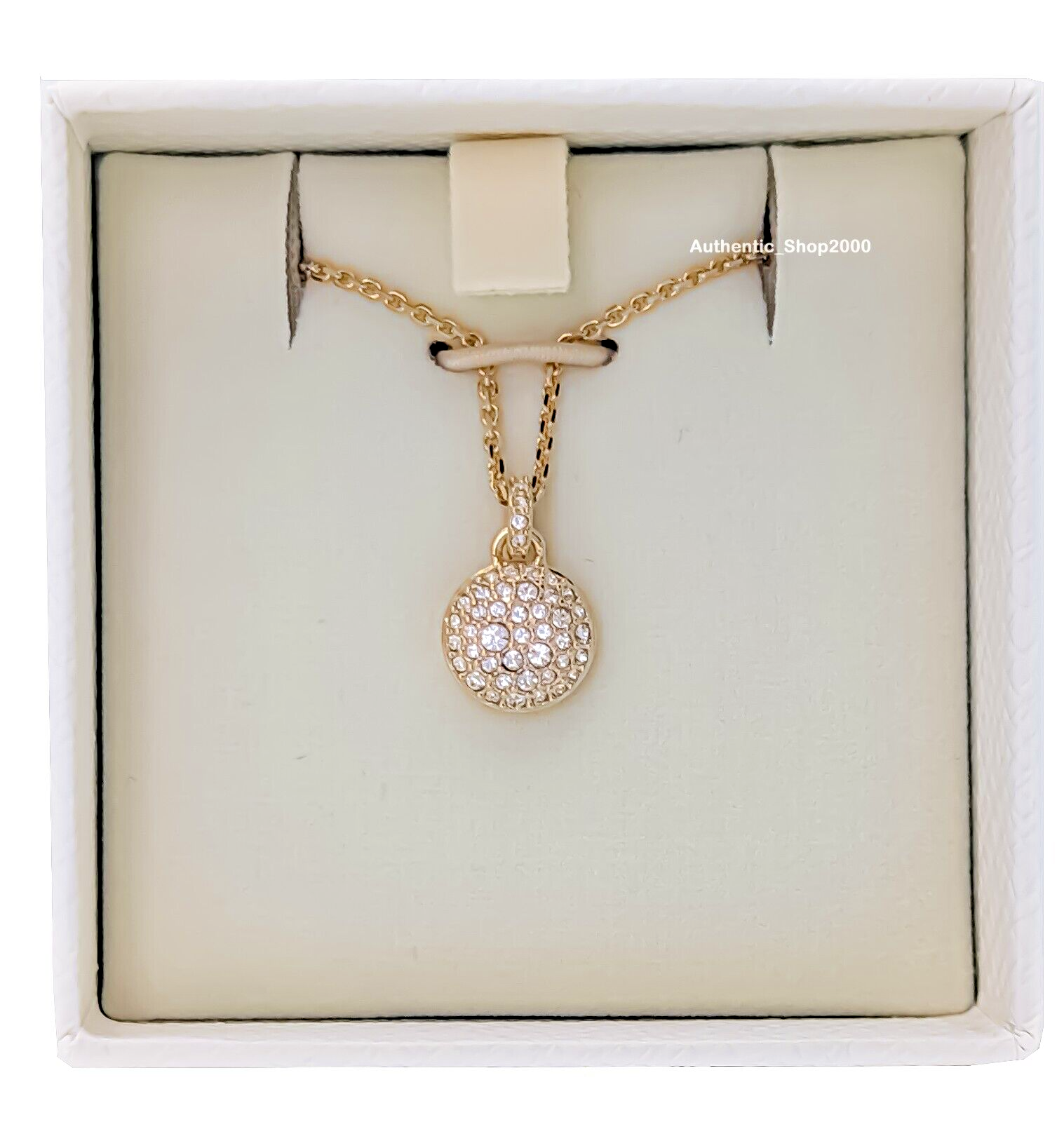 New 100% SWAROVSKI Gold Plated Pave Crystals Meteora Pendant Necklace ...