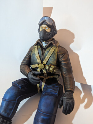 Full body WW2 Luftwaffe / German pilot for RC warbirds - many scales ...