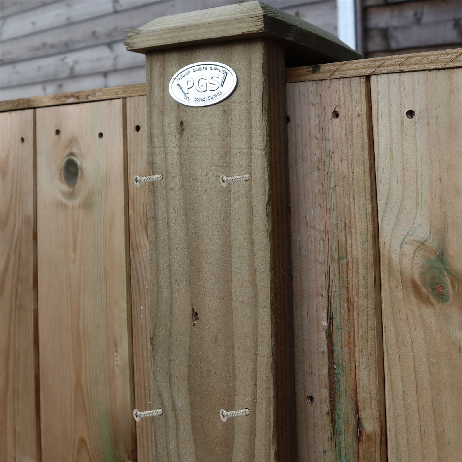 1ft (30cm) Timber/Concrete Garden Fence Panel 100x100mm Post Extender ...