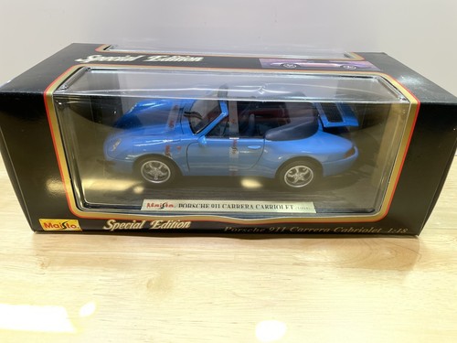 Maisto 1994 Porsche 911 Carrera Cabriolet Blue 1:18 Scale Diecast Car ...